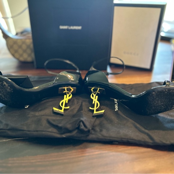 Yves Saint Laurent | Shoes | Ysl Opyum Sandals In Patent Leather | Poshmark
